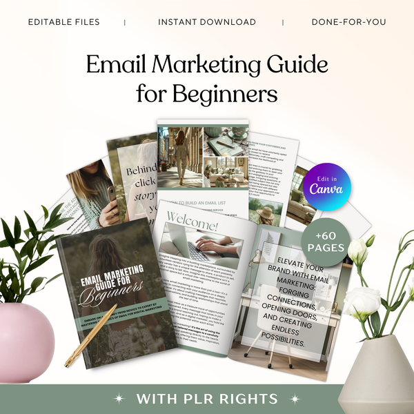 Email Marketing For Beginners Guide – Virtually Done Studio PLR
