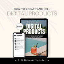 How To Create and Sell Digital Products Ebook – Virtually Done Studio PLR