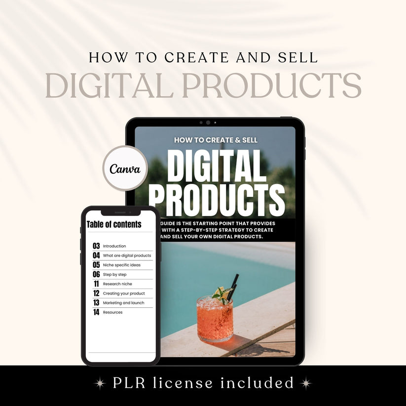 How To Create and Sell Digital Products Ebook – Virtually Done Studio PLR