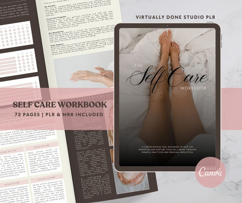 The Ultimate Self-Care Workbook – Virtually Done Studio PLR