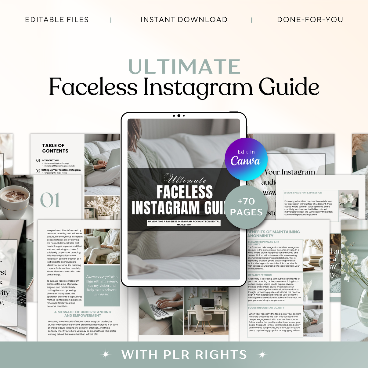 PLR Ultimate Faceless Instagram Guide – Virtually Done Studio PLR