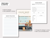 Online Shop Planner Printable – Virtually Done Studio PLR