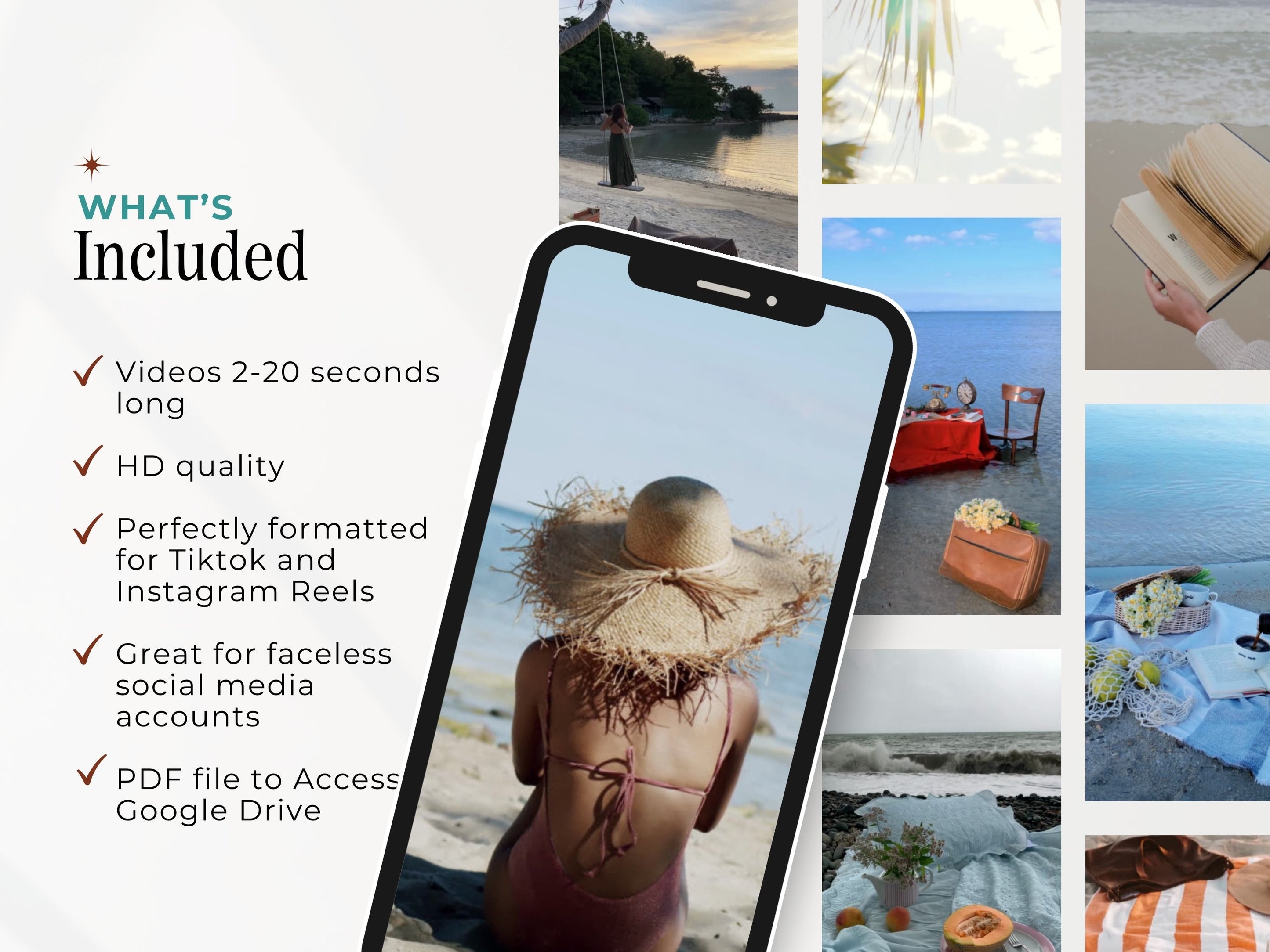 15 Beach Faceless Videos – Virtually Done Studio PLR