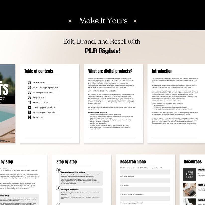 How To Create and Sell Digital Products Ebook – Virtually Done Studio PLR