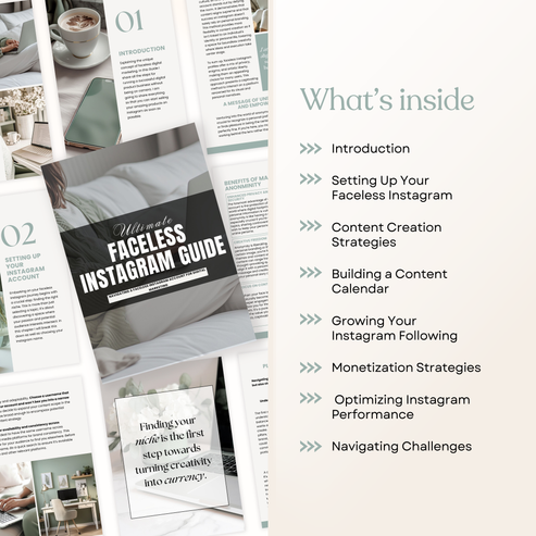 PLR Ultimate Faceless Instagram Guide – Virtually Done Studio PLR