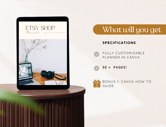 Printable Etsy Store Planner – Virtually Done Studio PLR