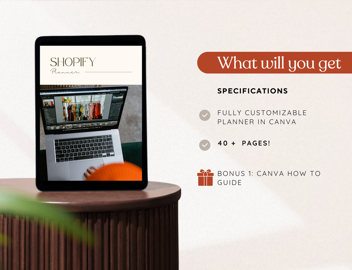 Printable Shopify Store Planner – Virtually Done Studio PLR