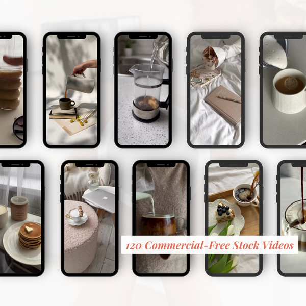 100 Coffee Themed Faceless Stock Videos – Virtually Done Studio PLR
