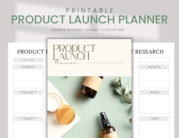 Printable Product Launch planner – Virtually Done Studio PLR