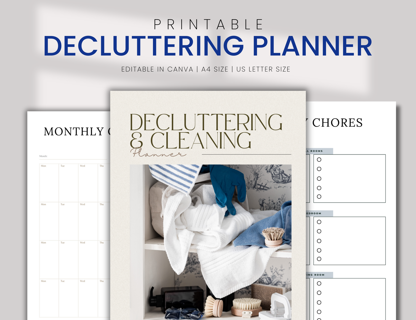 Decluttering and Cleaning Planner – Virtually Done Studio PLR