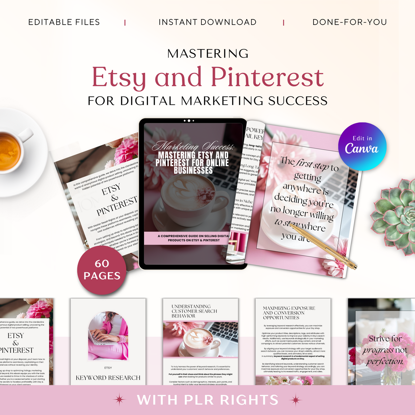 Mastering Etsy and Pinterest For Digital Marketing Success Guide – Virtually Done Studio PLR